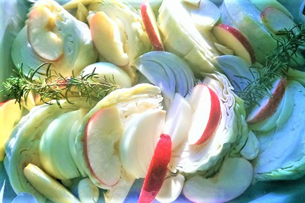 Roasted Cabbage & Apples with Balsamic Glaze - Paula Carper | Noble ...